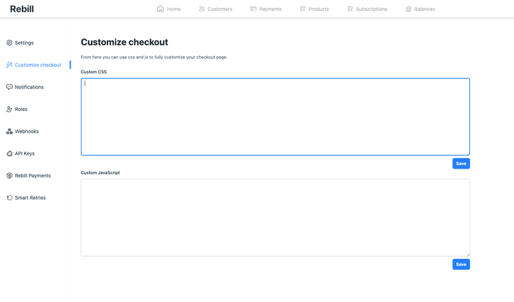 Checkout Landing - Rebill API Reference